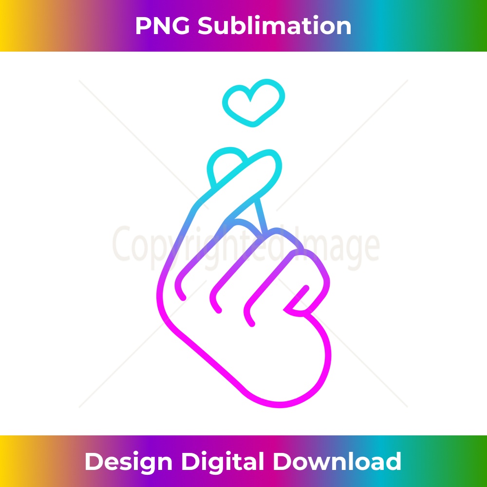 Kpop Hand Symbol Finger Heart Korean Gifts For Women Girls L - Inspire ...