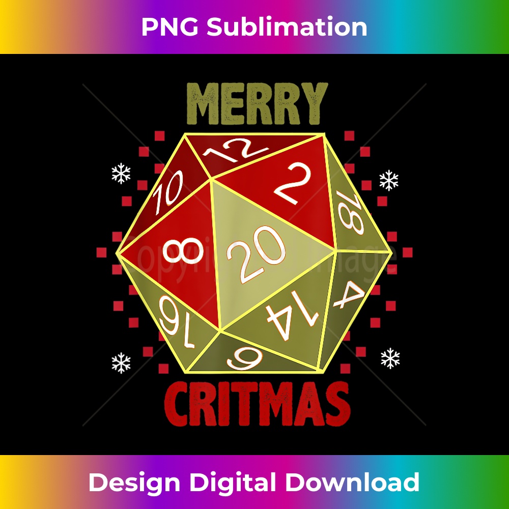 Merry Critmas 20 Sided Dice RPG Christmas Holiday Board Game | Inspire ...
