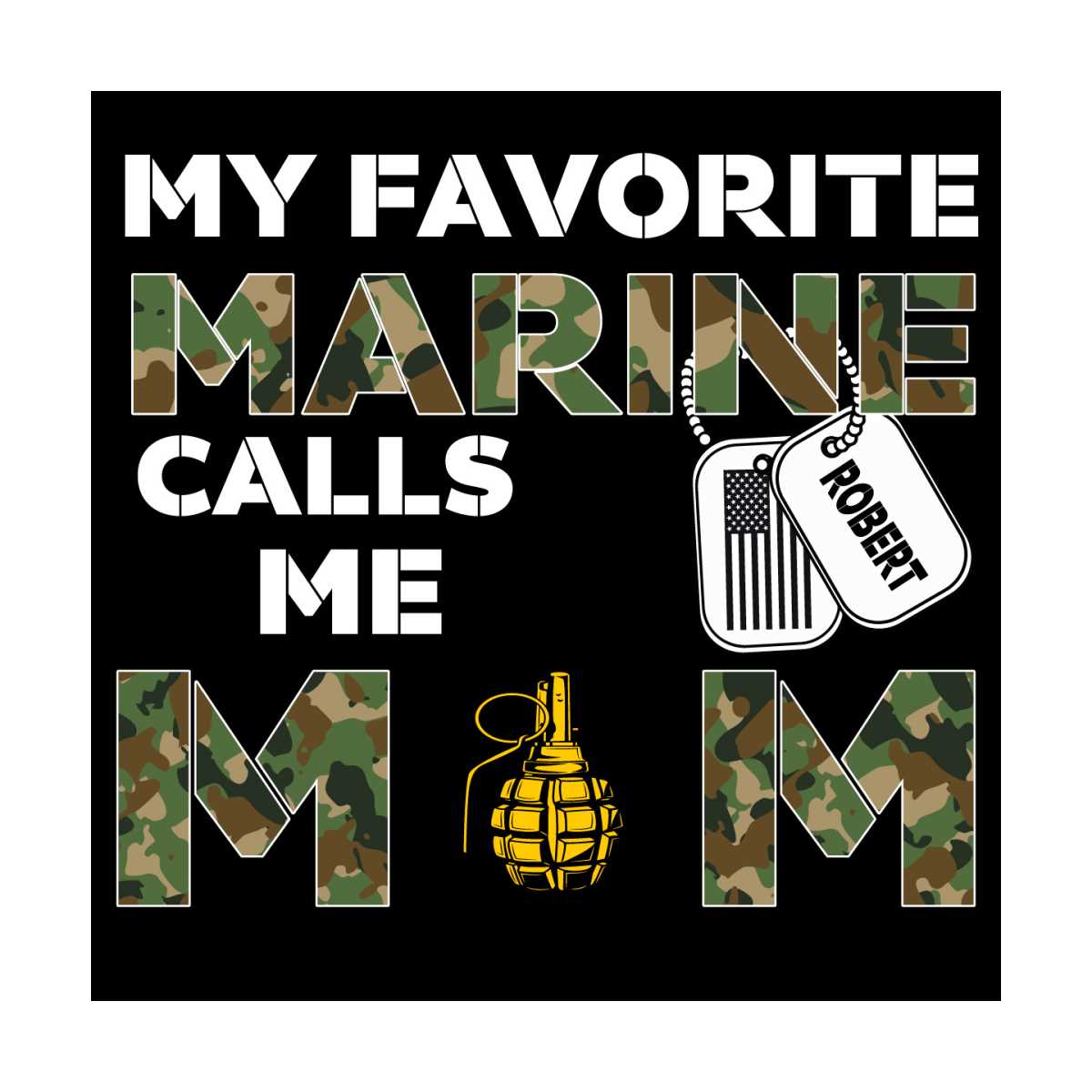 My Favorite Marine Calls Me Mom Svg, Mothers Day Svg, Marine | Inspire ...