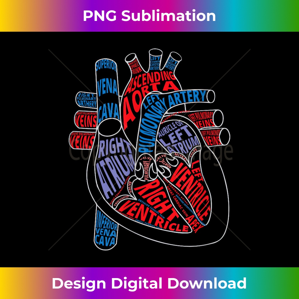 Parts of heart Tshirt Anatomical heart Gift for cardiologist | Inspire ...