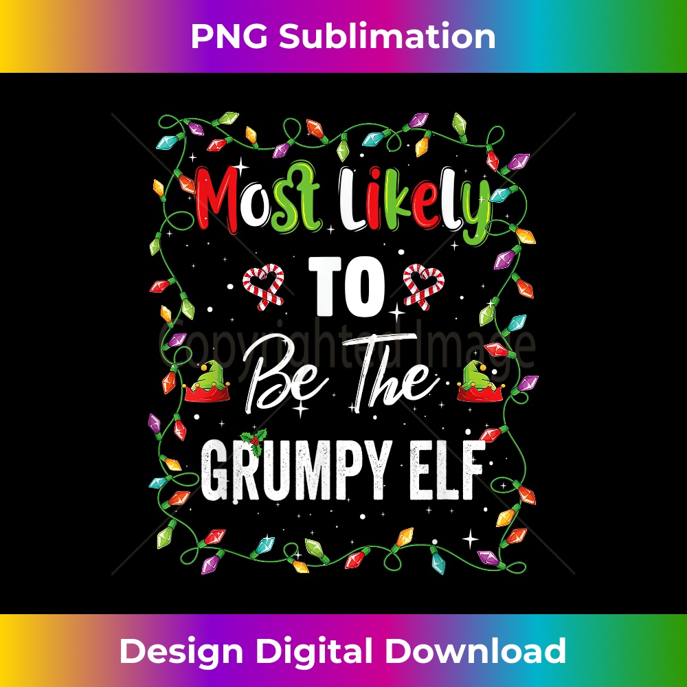 Most Likely To Be The Grumpy Elf Family Matching Pjs Xmas - | Inspire ...