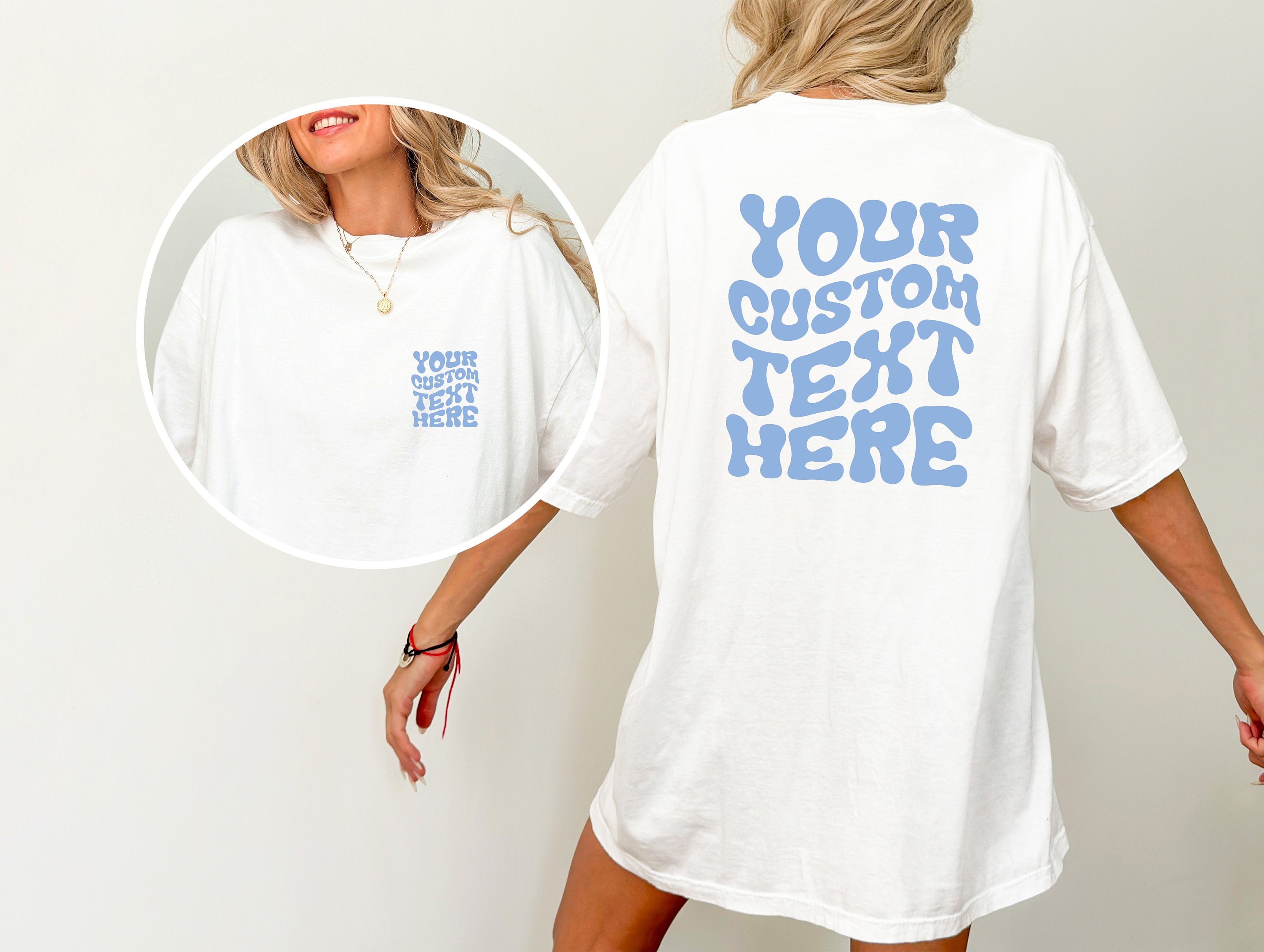Your Text Custom Comfort Colors Shirt , Custom Text Shirt , | Inspire ...