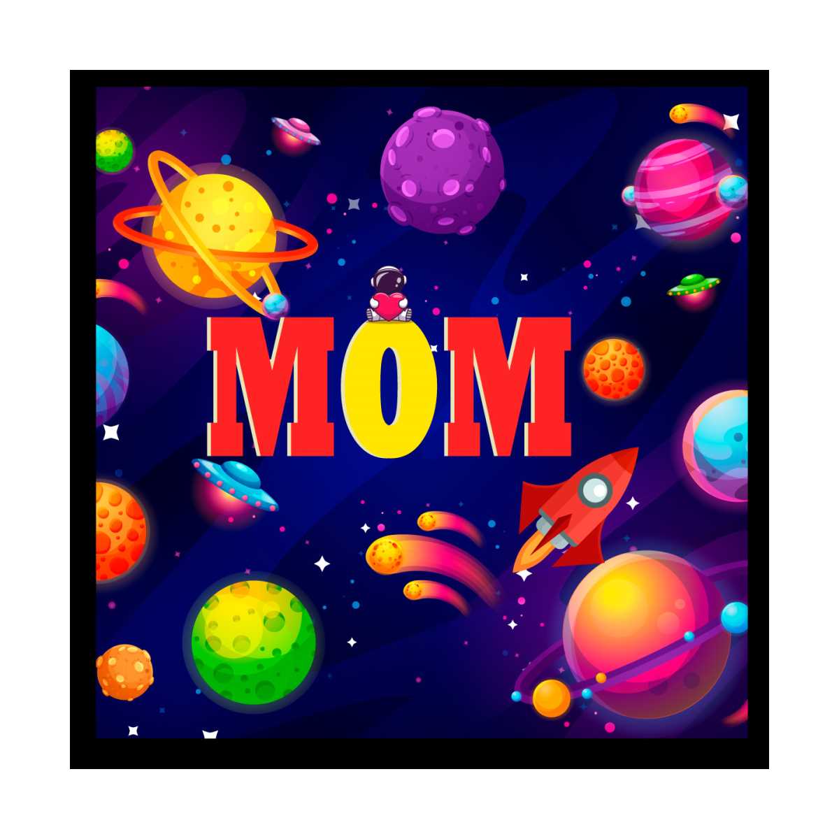 Mom Space Astronaut Svg, Mother Day Svg, Mom Svg, Mother Svg | Inspire Uplift