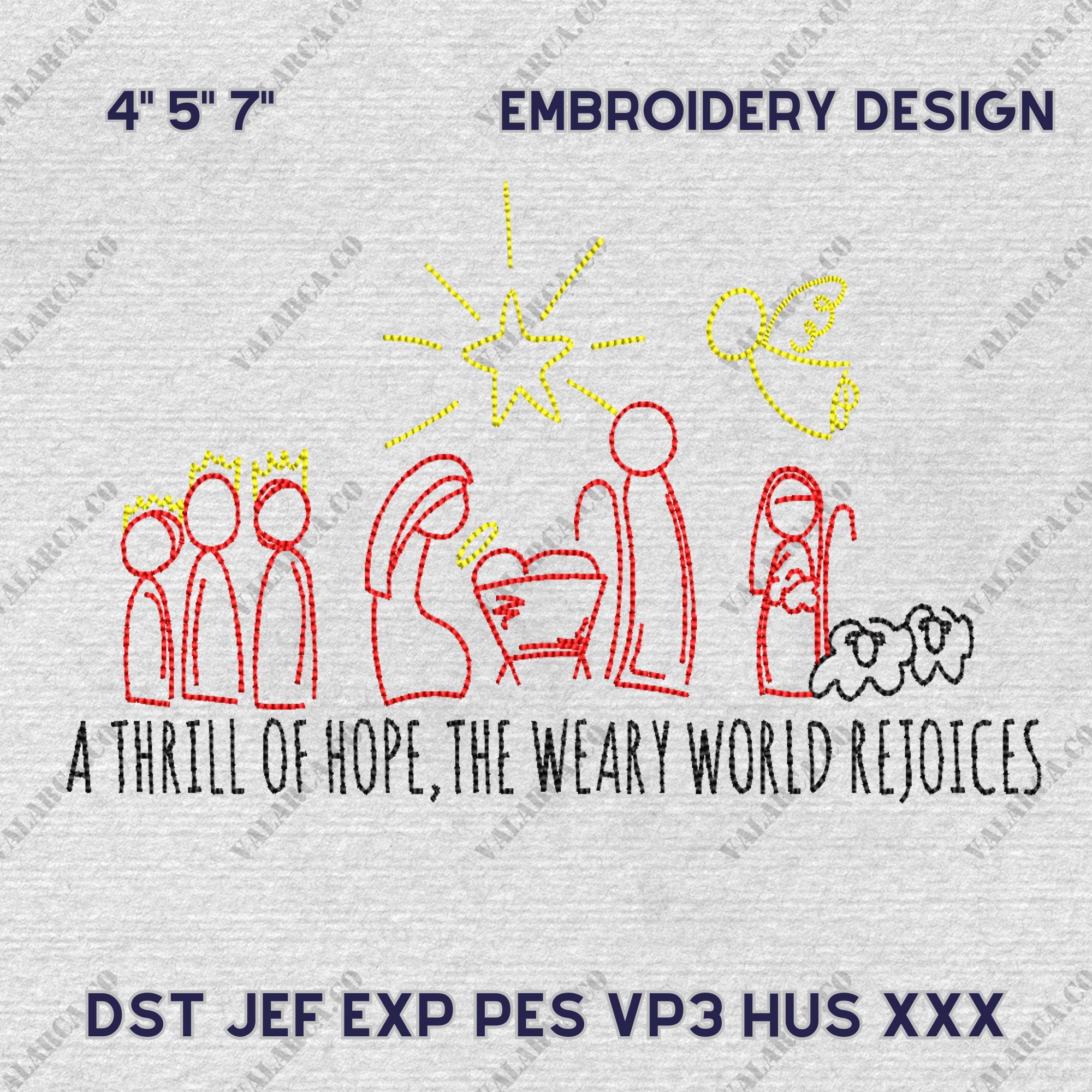 Christmas Embroidery Designs, Christmas Jesus Embroidery Des - Inspire ...