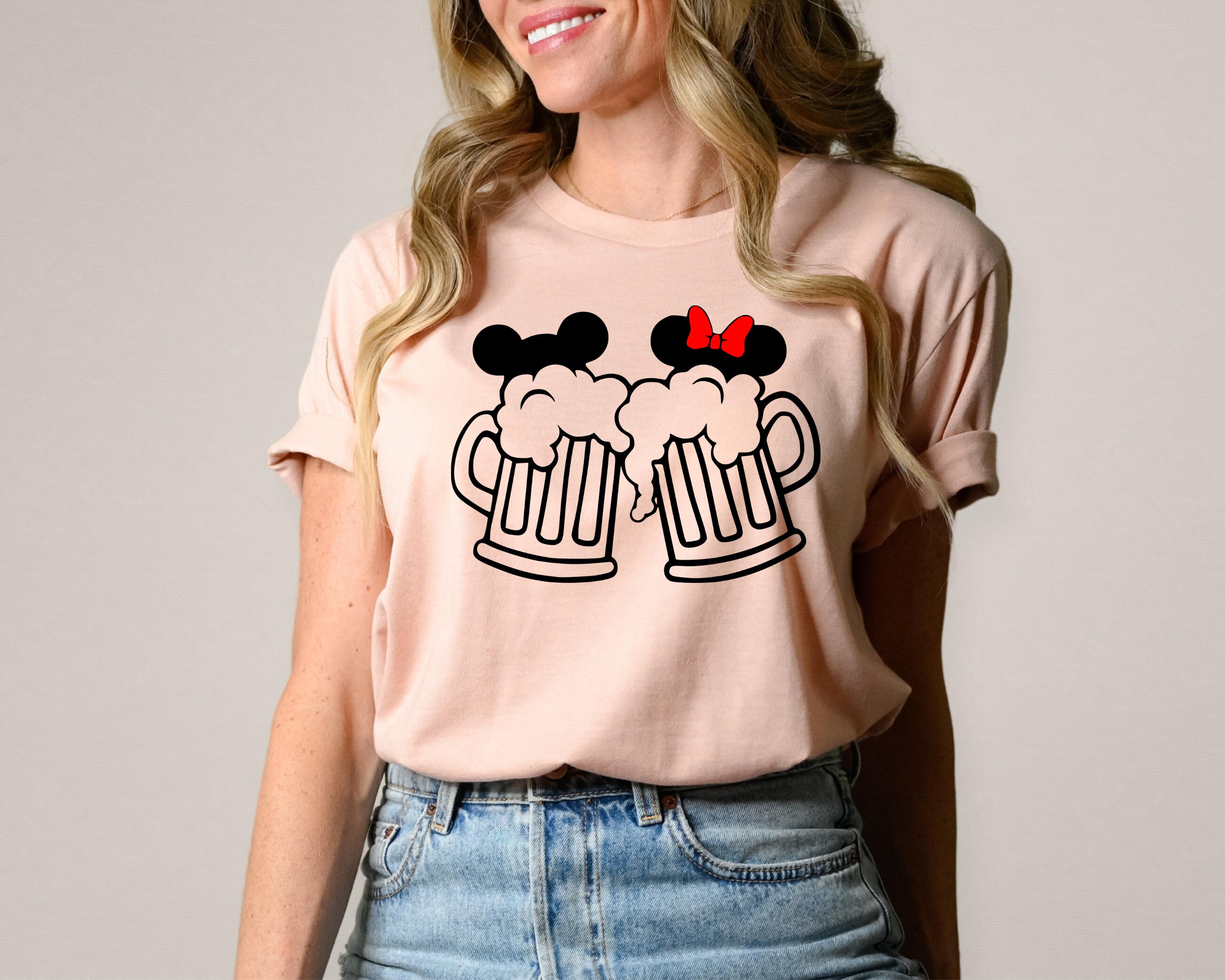 Mickey Beer, Minnie Beer, Disney Couple shirt , Cheers shirt | Inspire ...