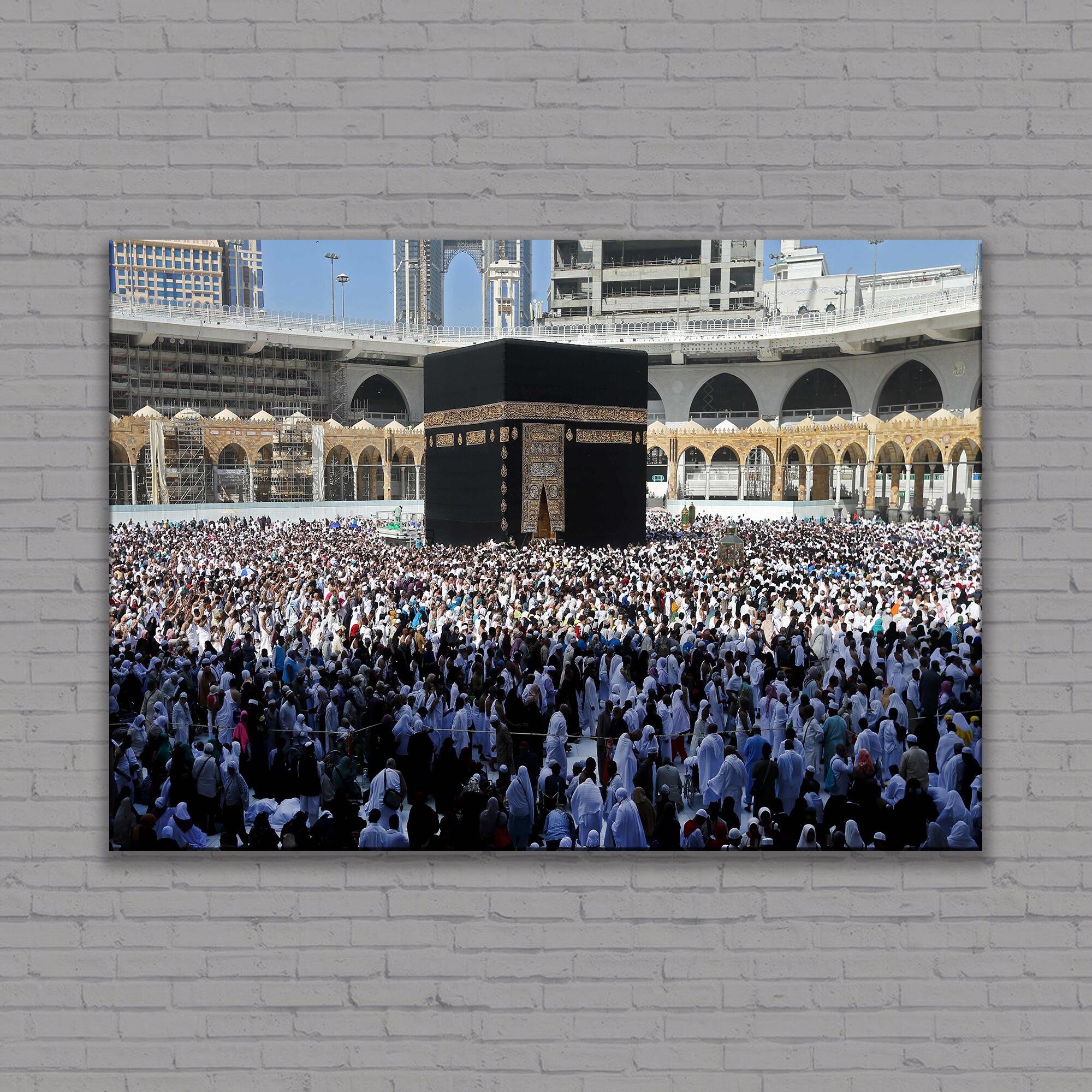 Masjid al-Haram Mecca Canvas or Poster, Islamic Gift, Hight - Inspire ...