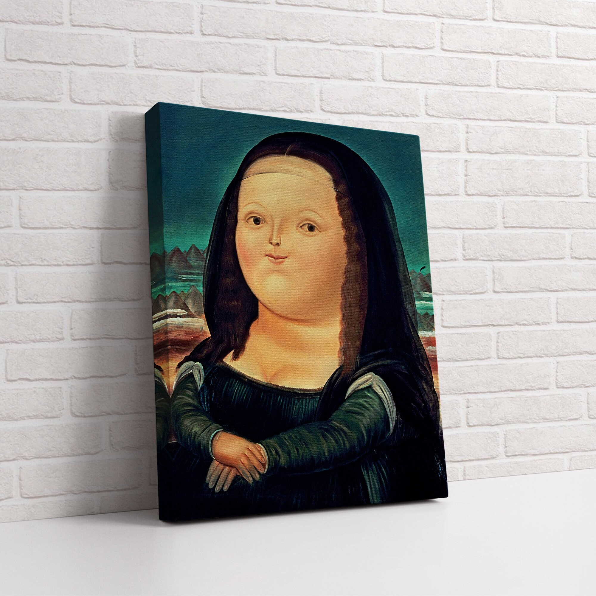 Mona Lisa by Fernando Botero Art, Botero Wall Art, Hight Qua | Inspire ...