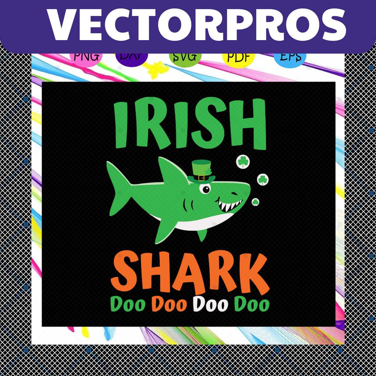 Irish shark doo, shark svg, shark lover svg, st patrick day | Inspire ...