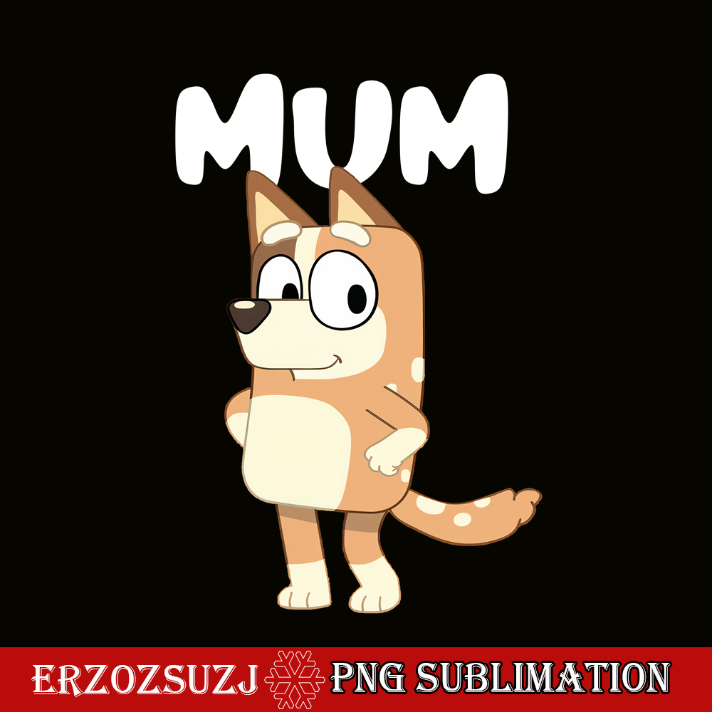 Lovely Bluey Mum PNG Bluey Parents PNG Bluey Family PNG | Inspire Uplift