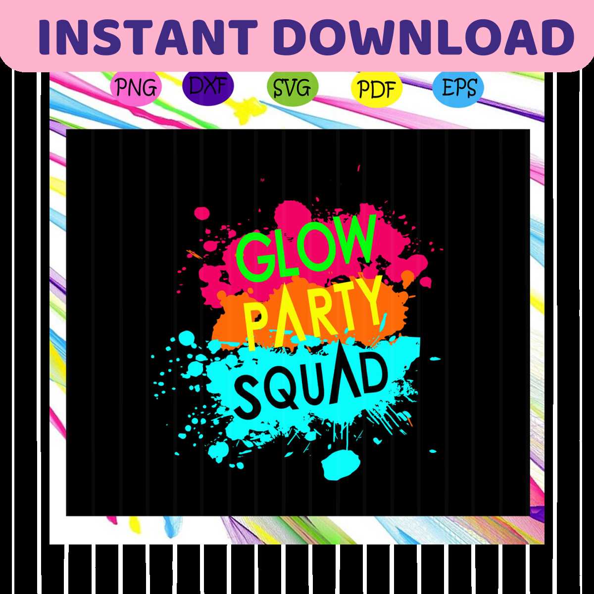 Glow party squad svg, Halloweens day, Halloween festival svg | Inspire ...