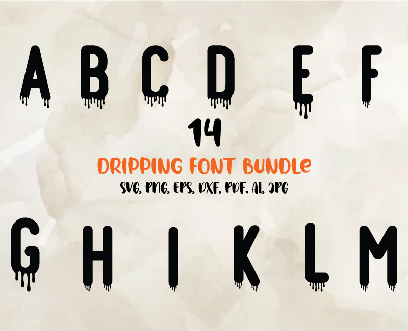 Dripping Font, Modern Font, Fonts For Cricut, Beauty Font, F | Inspire ...