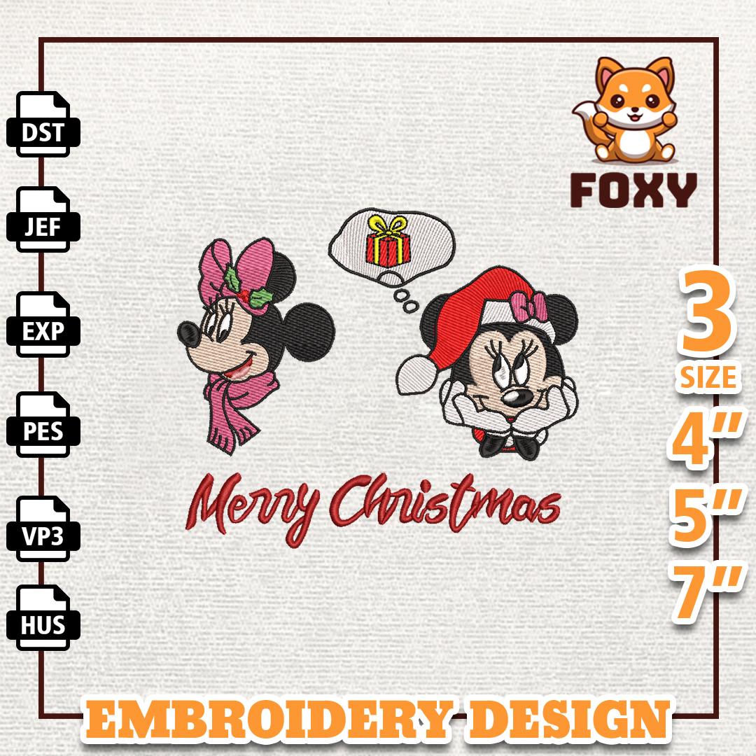 Cartoon Movie Embroidery File, Christmas Cartoon Mouse Embro - Inspire ...