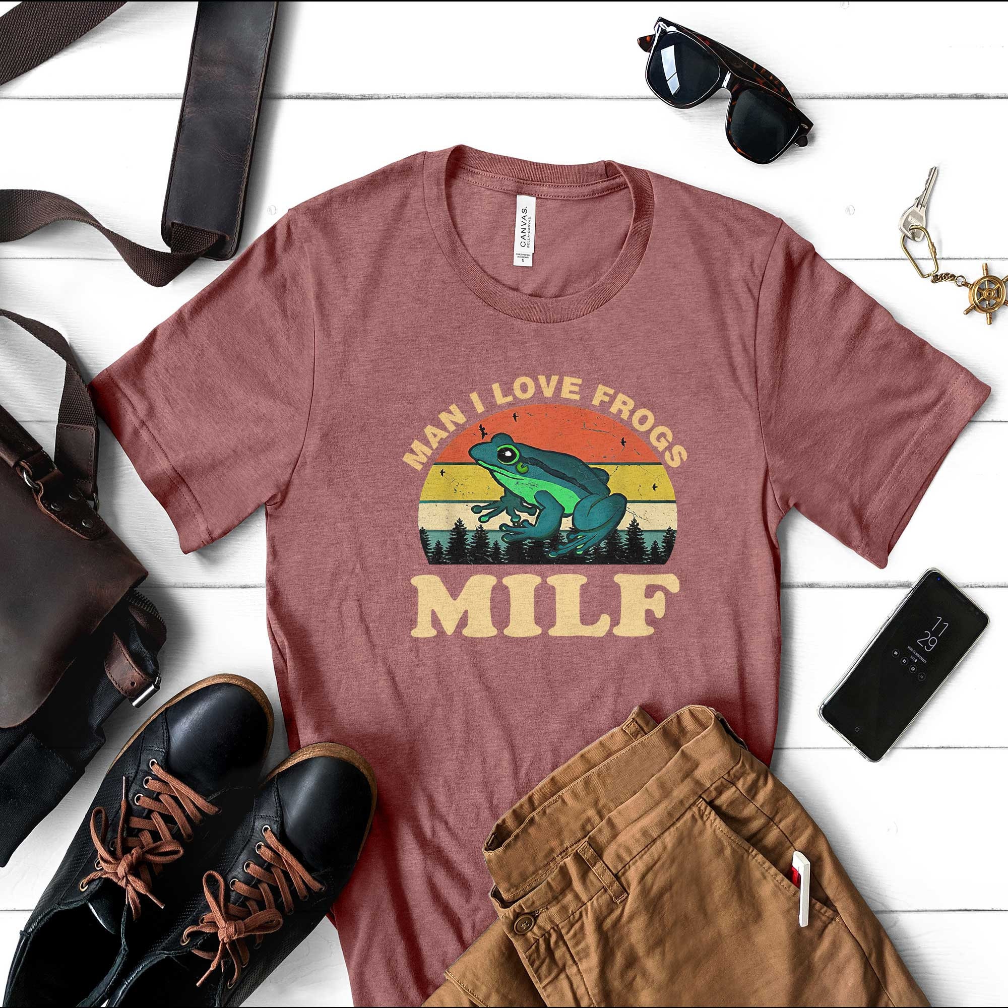 Vintage-Man I Love Frogs Funny Frog- frogs Lovers | Inspire Uplift