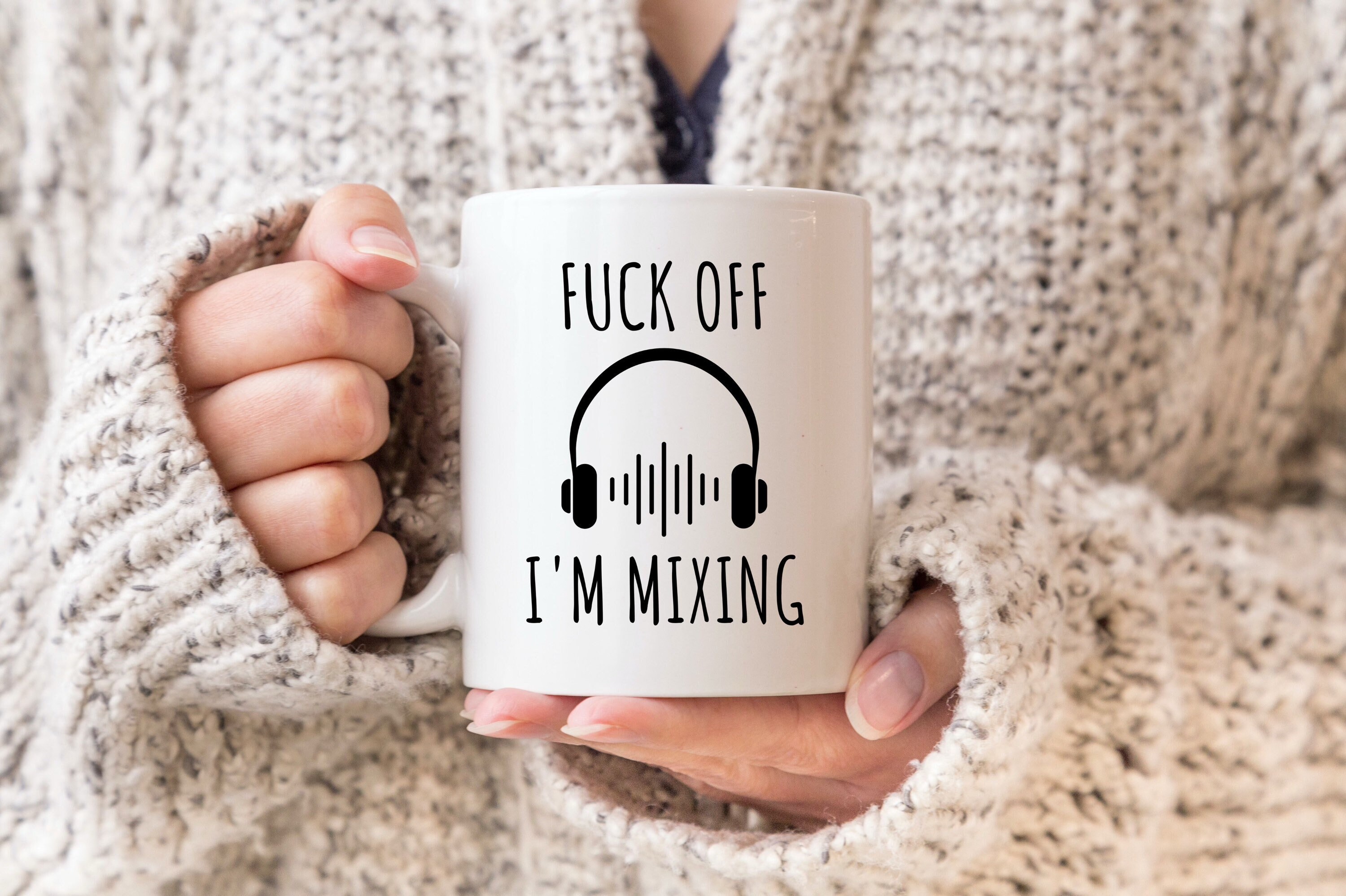 Fuck Off I'm Mixing, Funny DJ Gift, Disc Jockey Mug, Music L | Inspire ...