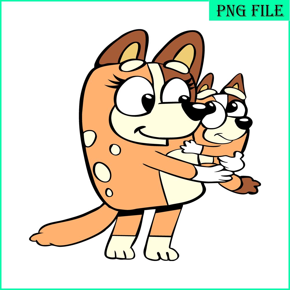 Chilli Heeler And Mom SVG PNG DXF EPS Bluey Family SVG Lovel | Inspire ...