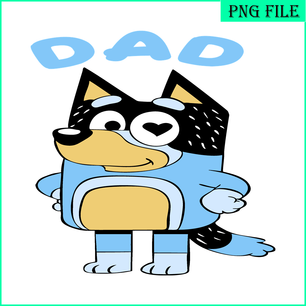 Dad Bluey SVG PNG DXF EPS Bluey Family SVG Lovely Gift SVG | Inspire Uplift