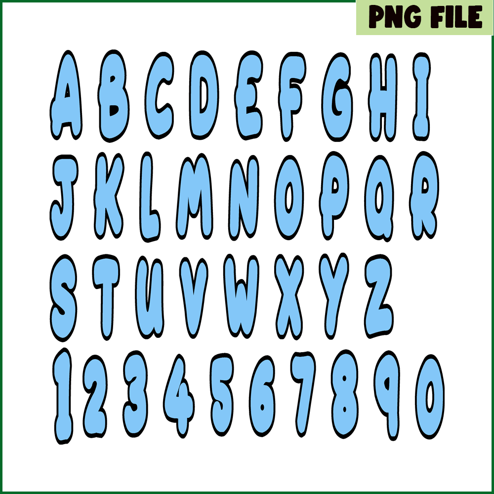 Bluey Alphabet SVG PNG DXF EPS Bluey Design SVG Bluey Vibes - Inspire ...