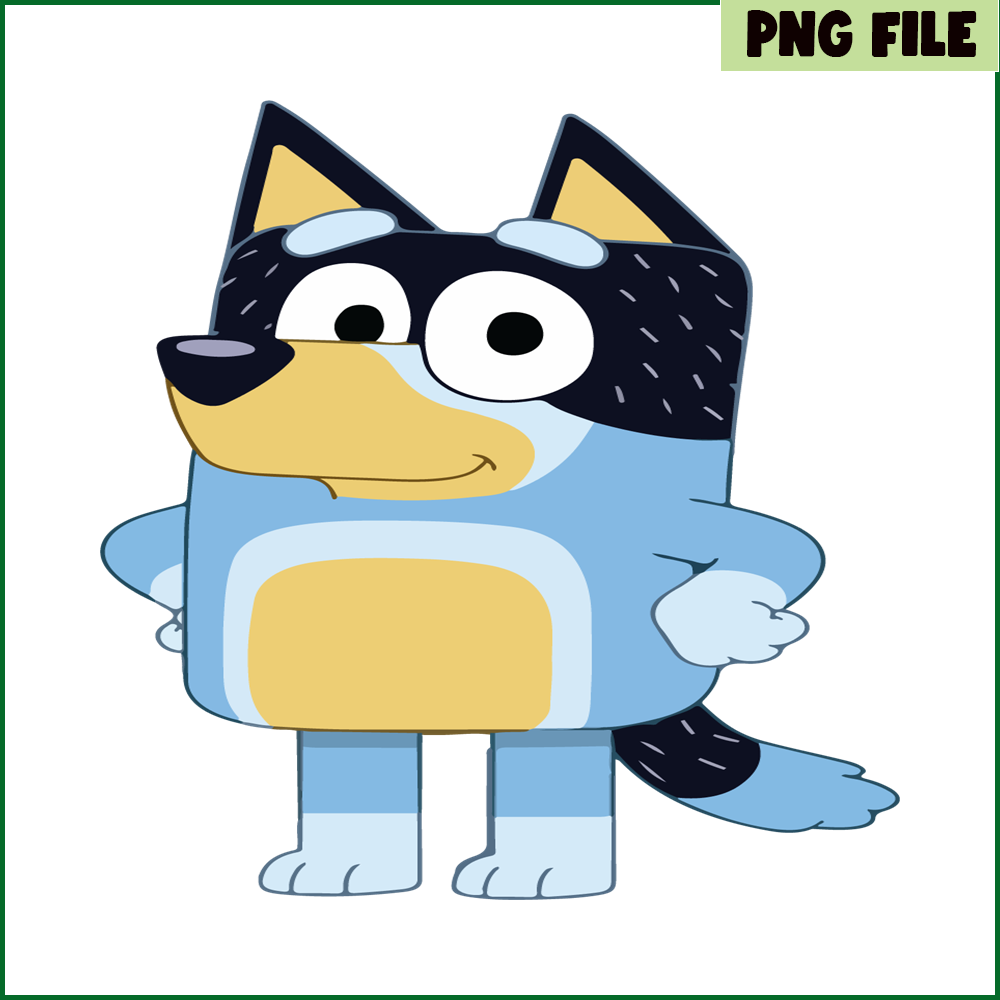 Bluey Bandit SVG PDF PNG Bluey Character SVG Bluey Cartoon S - Inspire ...