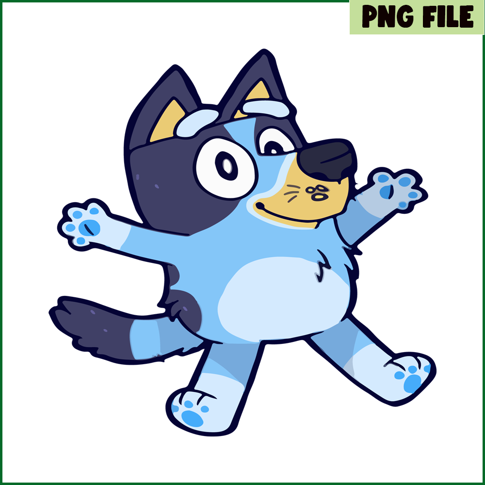 Funny Bandit Heeler SVG PDF PNG Bluey Character SVG Bluey Ca - Inspire ...