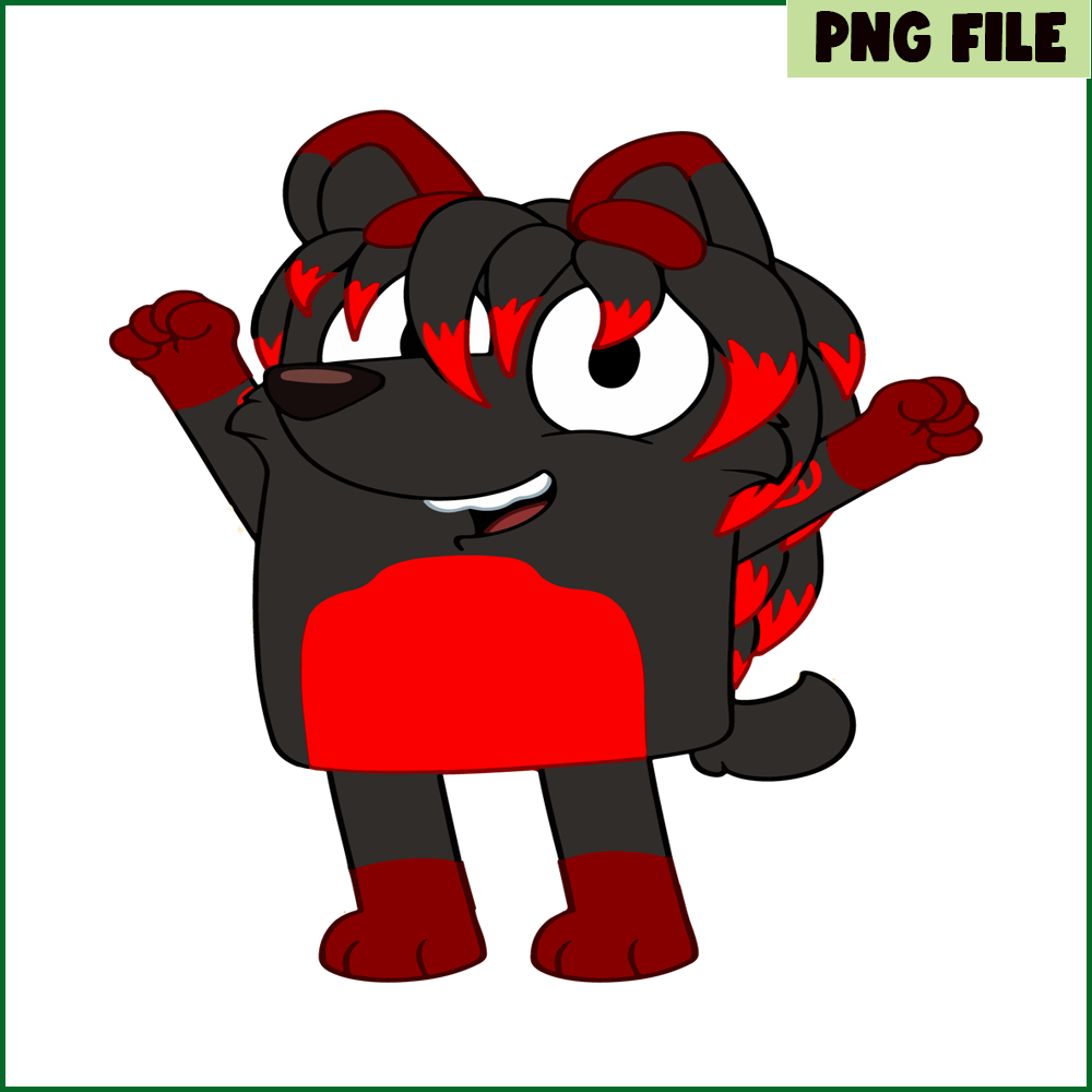 Bluey Style Red SVG PNG PDF Bluey Characters SVG Bluey Carto - Inspire ...