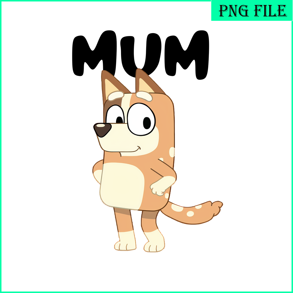 Mum of Bluey PNG Mum And Dad Bluey PNG Bluey Family PNG | Inspire Uplift