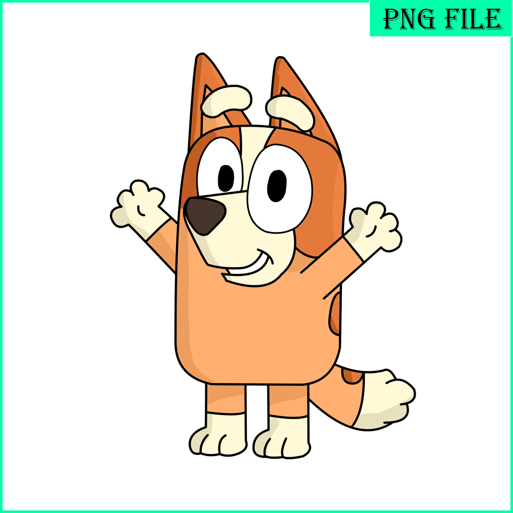 Bingo Smiling PNG Bingo Bluey PNG Bluey Characters PNG | Inspire Uplift