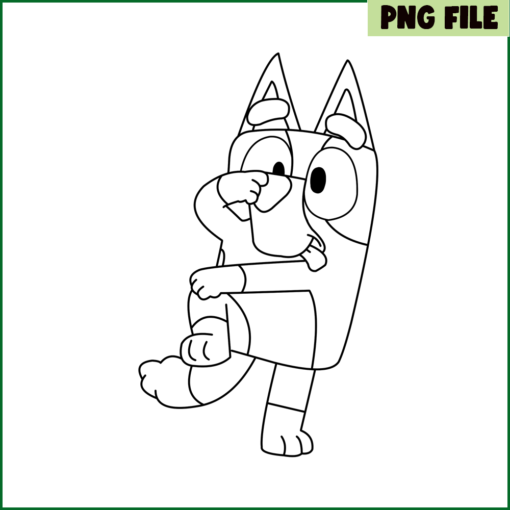 Bluey 1 Line PNG Bluey Characters PNG Bluey Family PNG - Inspire Uplift