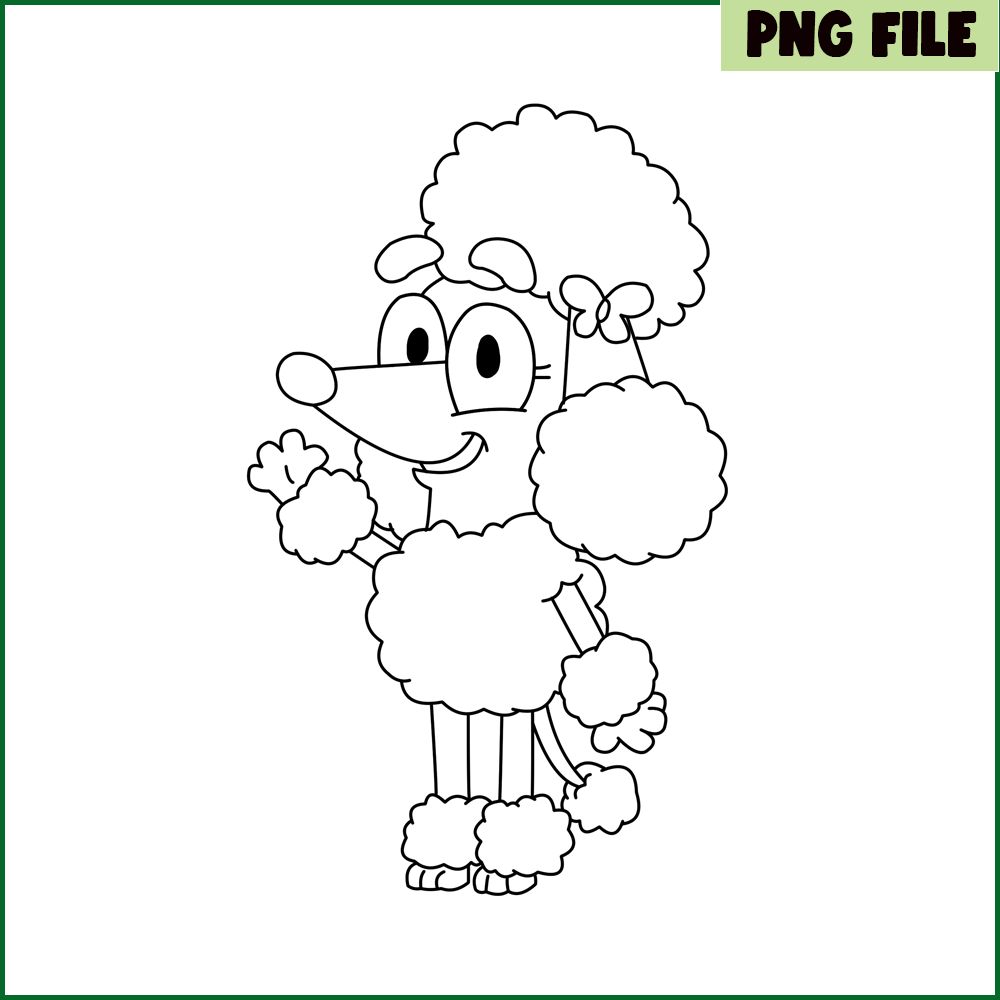 Coco Line PNG Coco Bluey PNG Bluey Characters PNG - Inspire Uplift