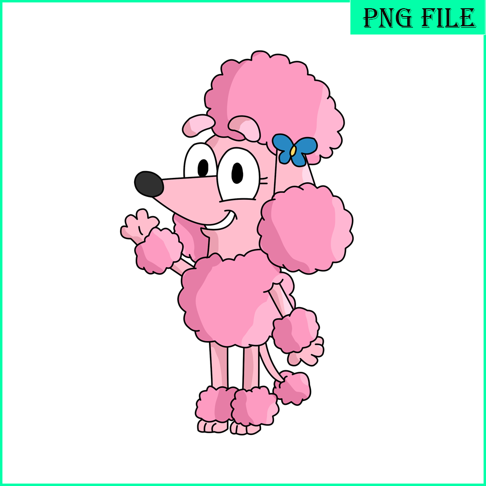 Pink Coco PNG Coco Bluey PNG Bluey Character PNG | Inspire Uplift