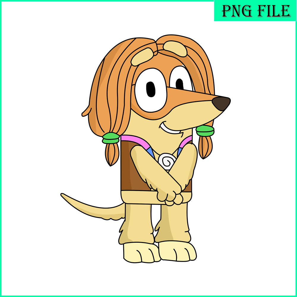Lovely Indy PNG Indy Bluey PNG Bluey Characters PNG | Inspire Uplift