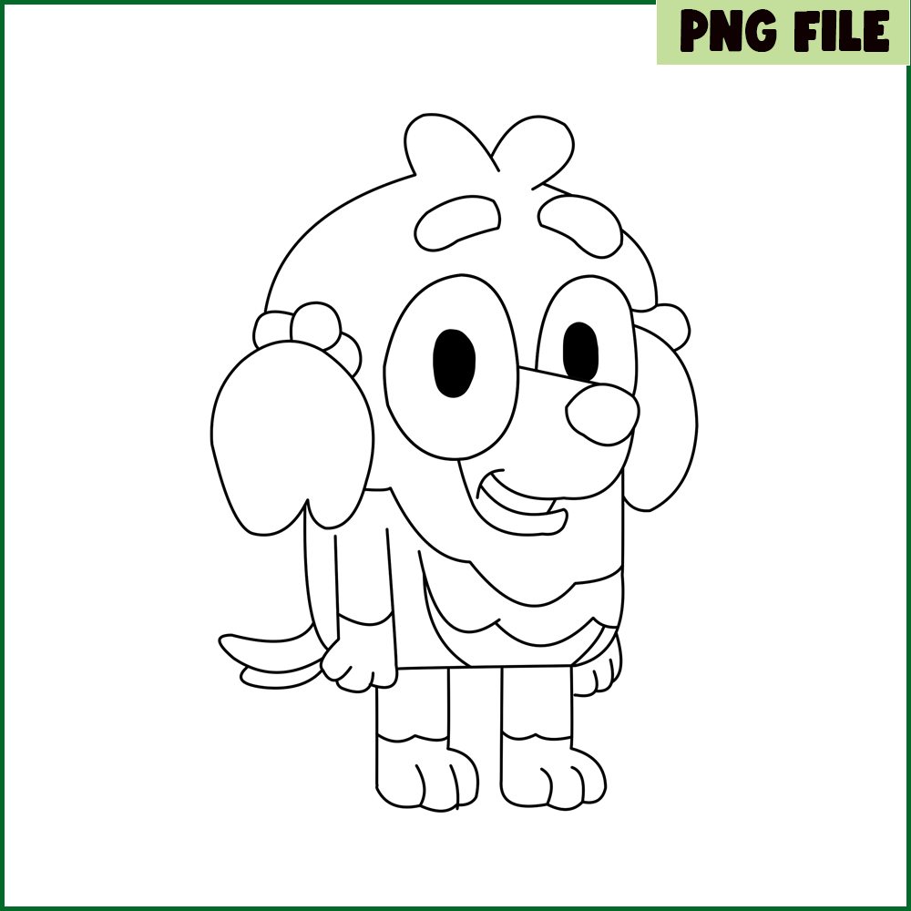 Missy Line Missy Bluey PNG Bluey Character PNG - Inspire Uplift