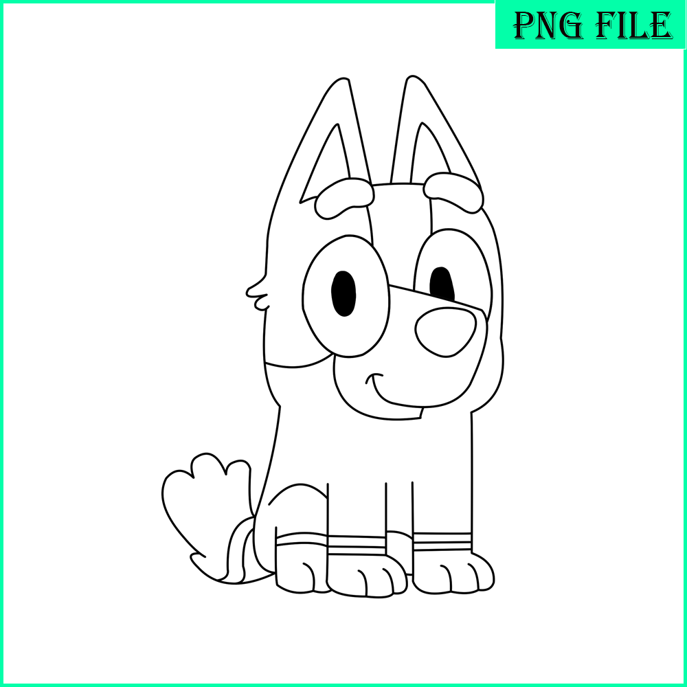 Socks Line PNG Socks Bluey PNG Bluey Disney PNG - Inspire Uplift