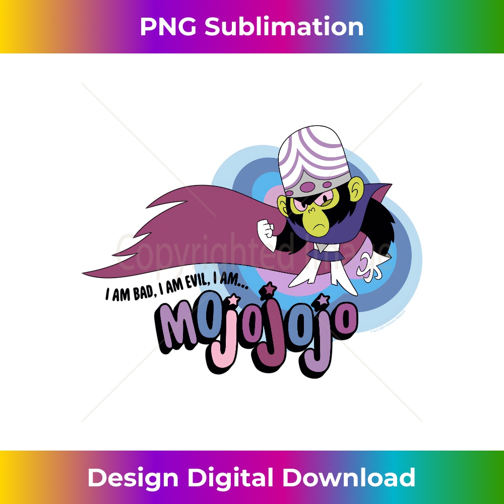 Powerpuff Girls I Am Bad, I Am Evil, I Am Mojo Jojo Long Sle - Inspire ...