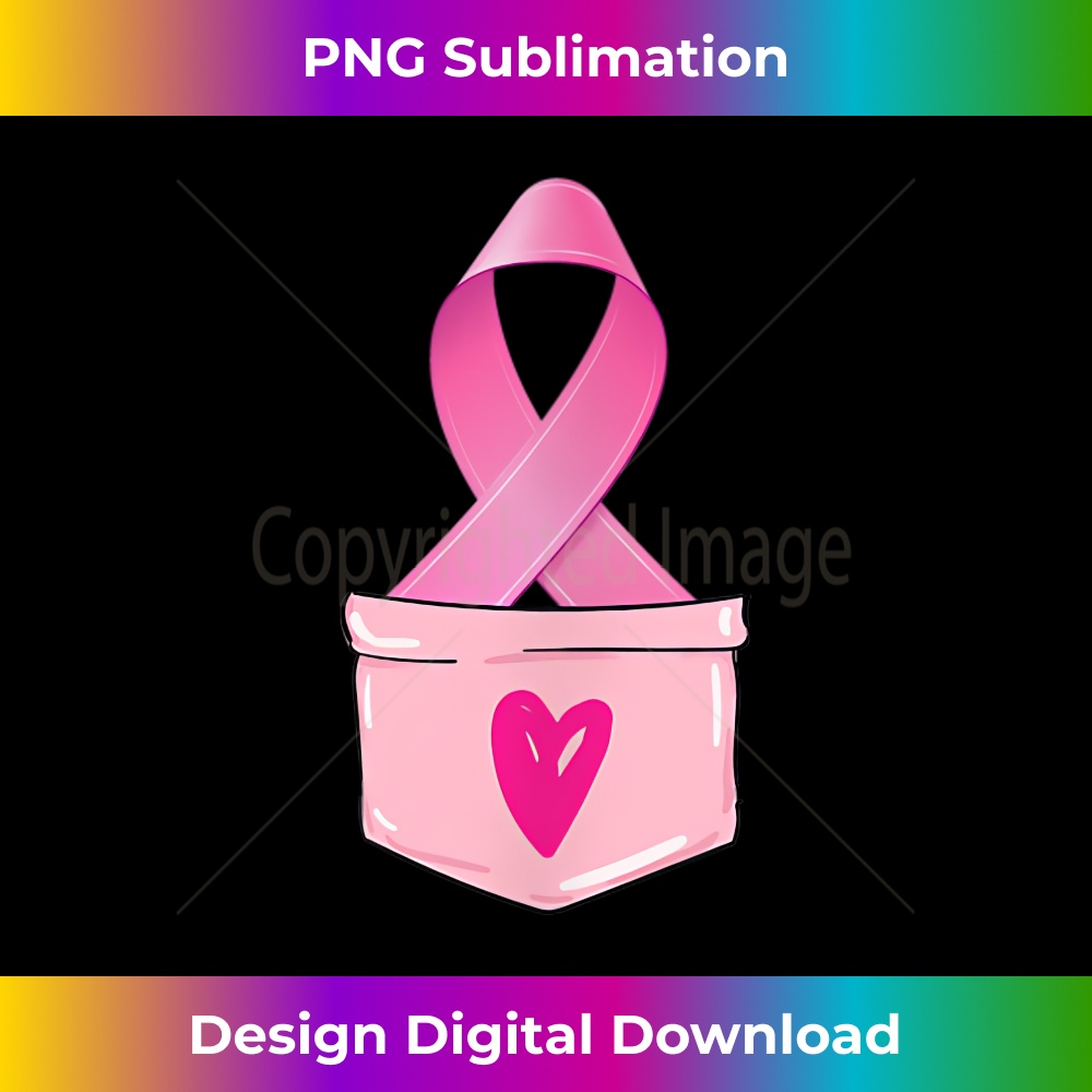 Breast Cancer Awareness Survivor Ribbon Apparel Chemo Pocket | Inspire ...