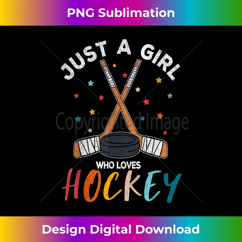 Just A Girl Who Loves Ice Hockey For Girls Hockey Stick - Sl | Inspire ...