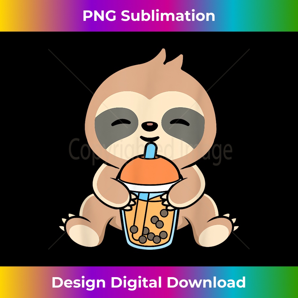 Bubble Milk Tea Sloth Cute Sloth Drinking Boba Milk Tea - Ar | Inspire ...