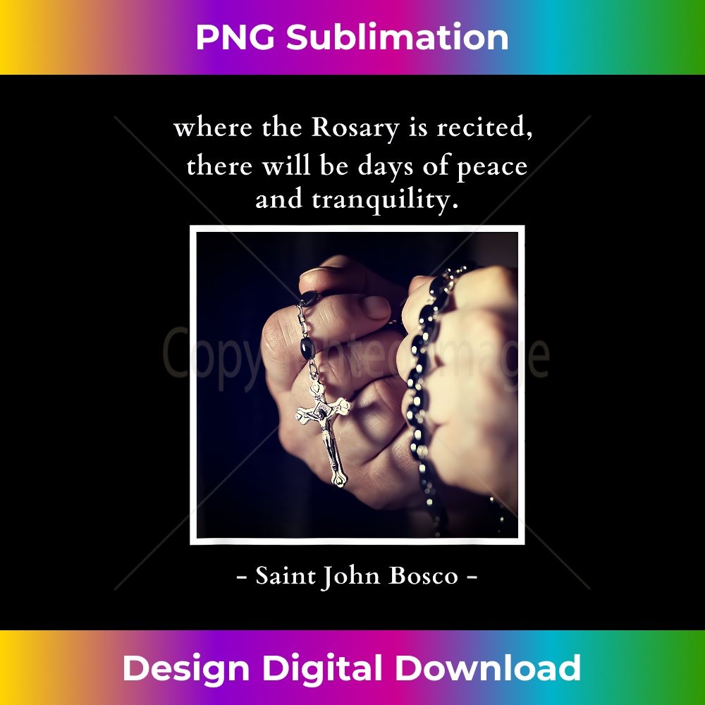 Saint John Bosco Quote Catholic Saint Saying Rosary Marian - | Inspire ...