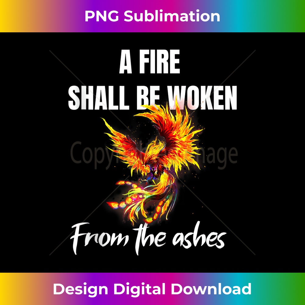 Phoenix Rising Quote Rise from the Ashes Rebirth Symbol Tank | Inspire Uplift