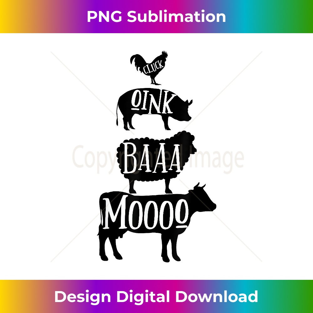 Cow Pig Sheep Chicken Stack Farm Animal Sounds Silhouettes | Inspire Uplift