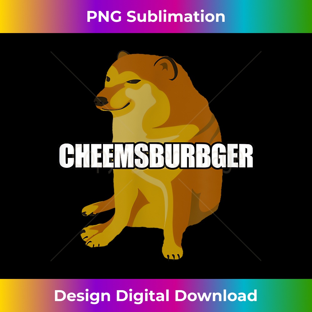 Cheemsburbger Funny Cartoon Cheems Meme - Artisanal Sublimat | Inspire Uplift