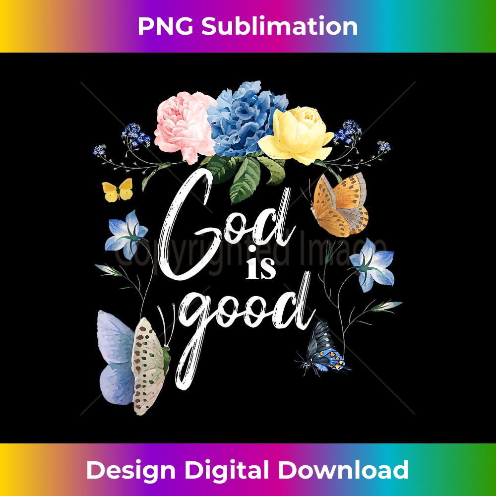 Christian Bible Verse Butterfly Rose Flower God Is Good - Cl | Inspire ...