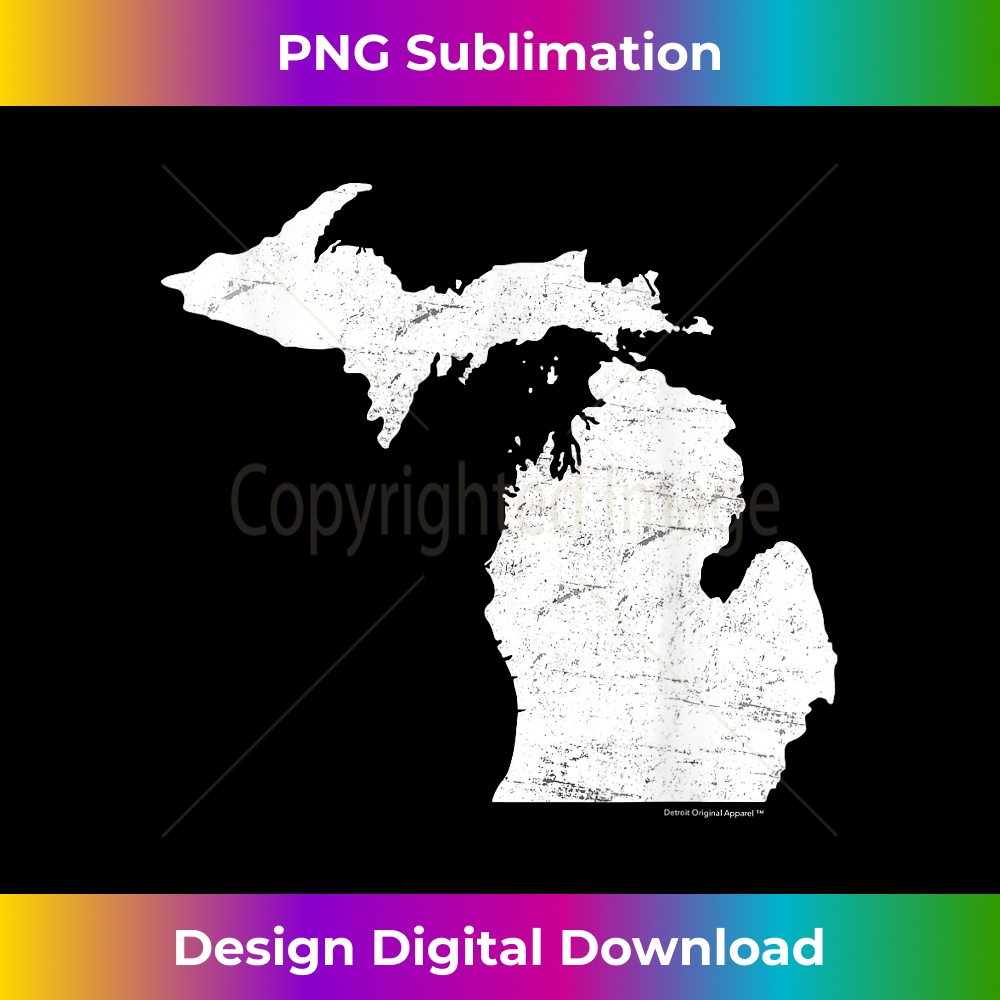 Michigan Classic Distressed Detroit Vintage - Vibrant Sublim - Inspire ...