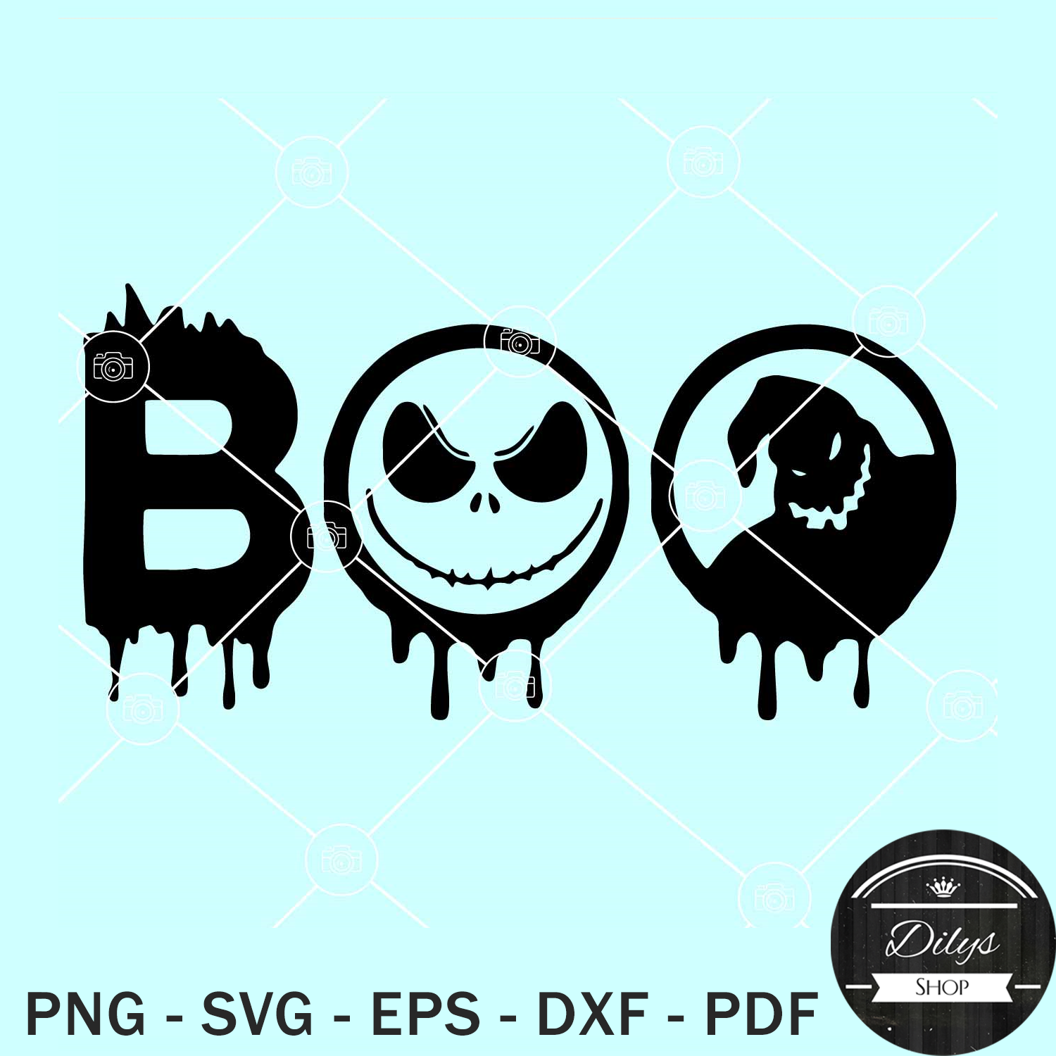 Boo Nightmare before Christmas SVG, Jack Skellington SVG, Oo - Inspire ...