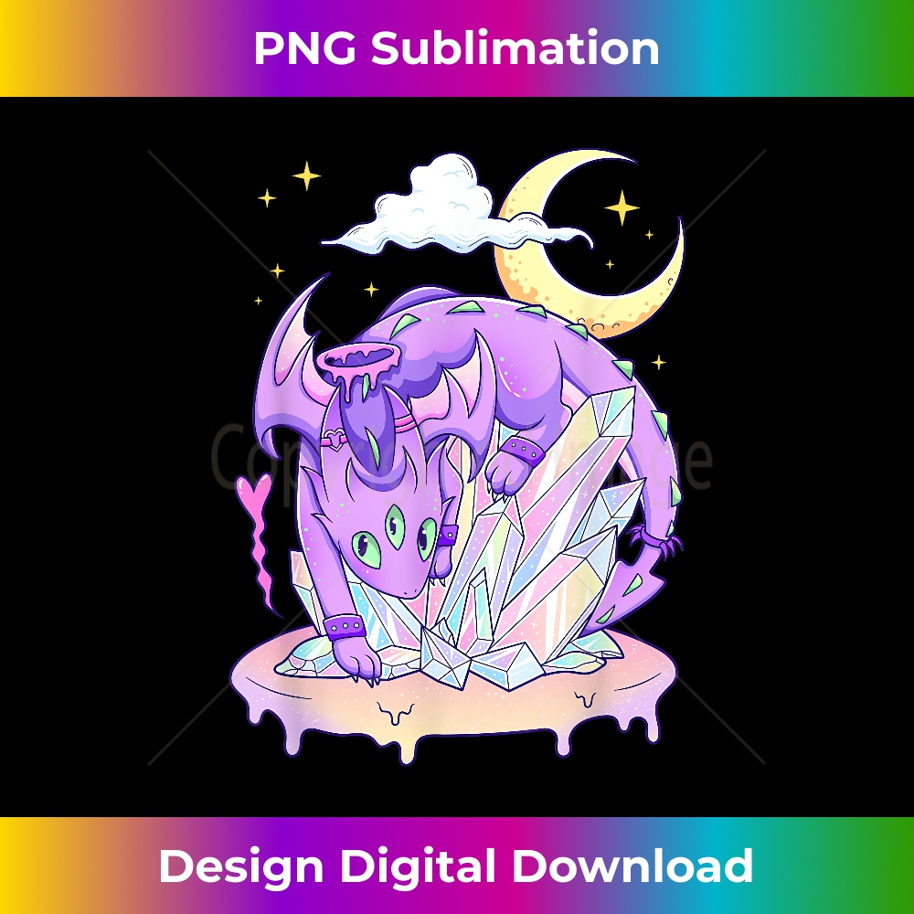 Kawaii Pastel Goth Cute Creepy Crystal Dragon - Sublimation- | Inspire ...