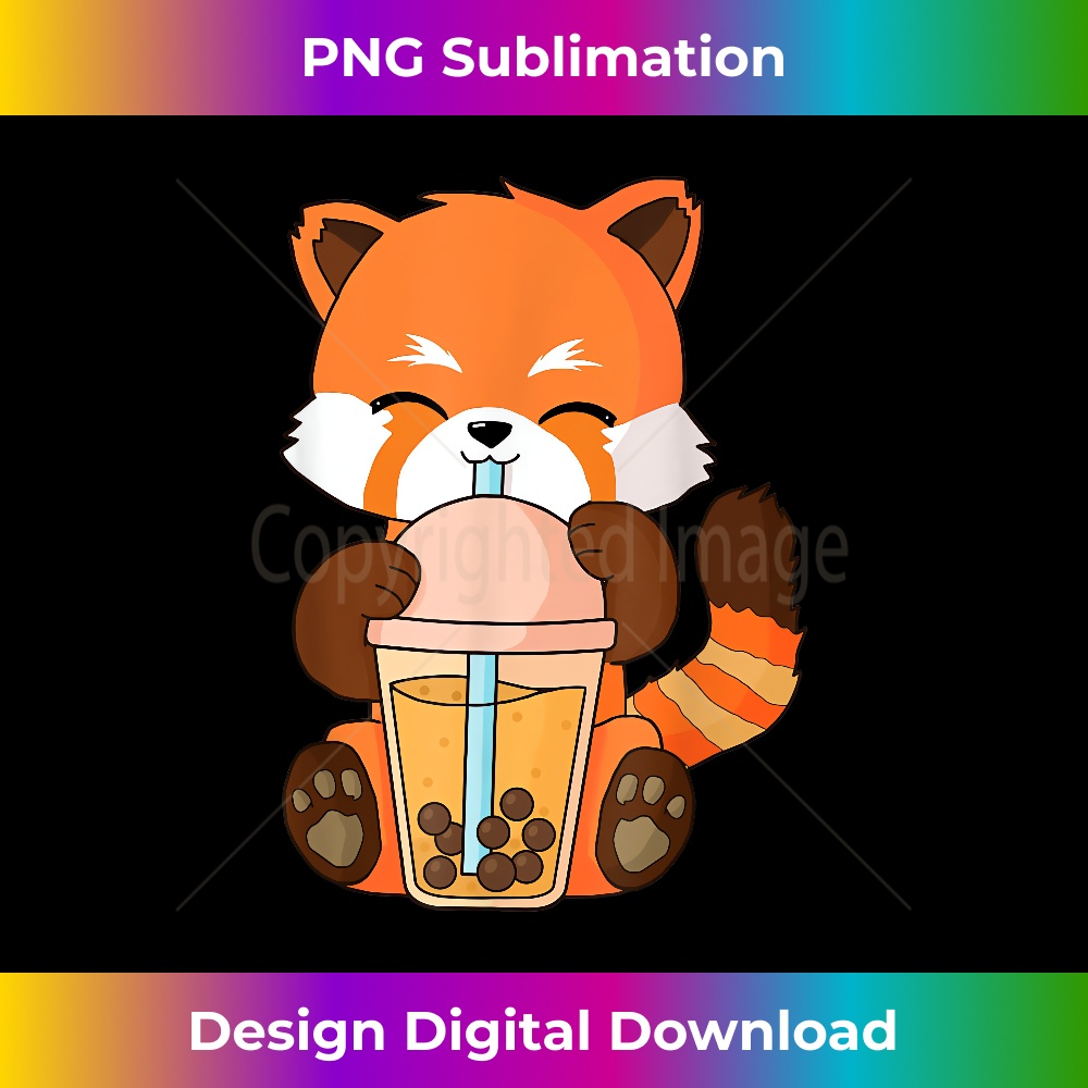 Cute Kawaii Red Panda Boba Tea Bubble Tea Anime - Innovative - Inspire ...