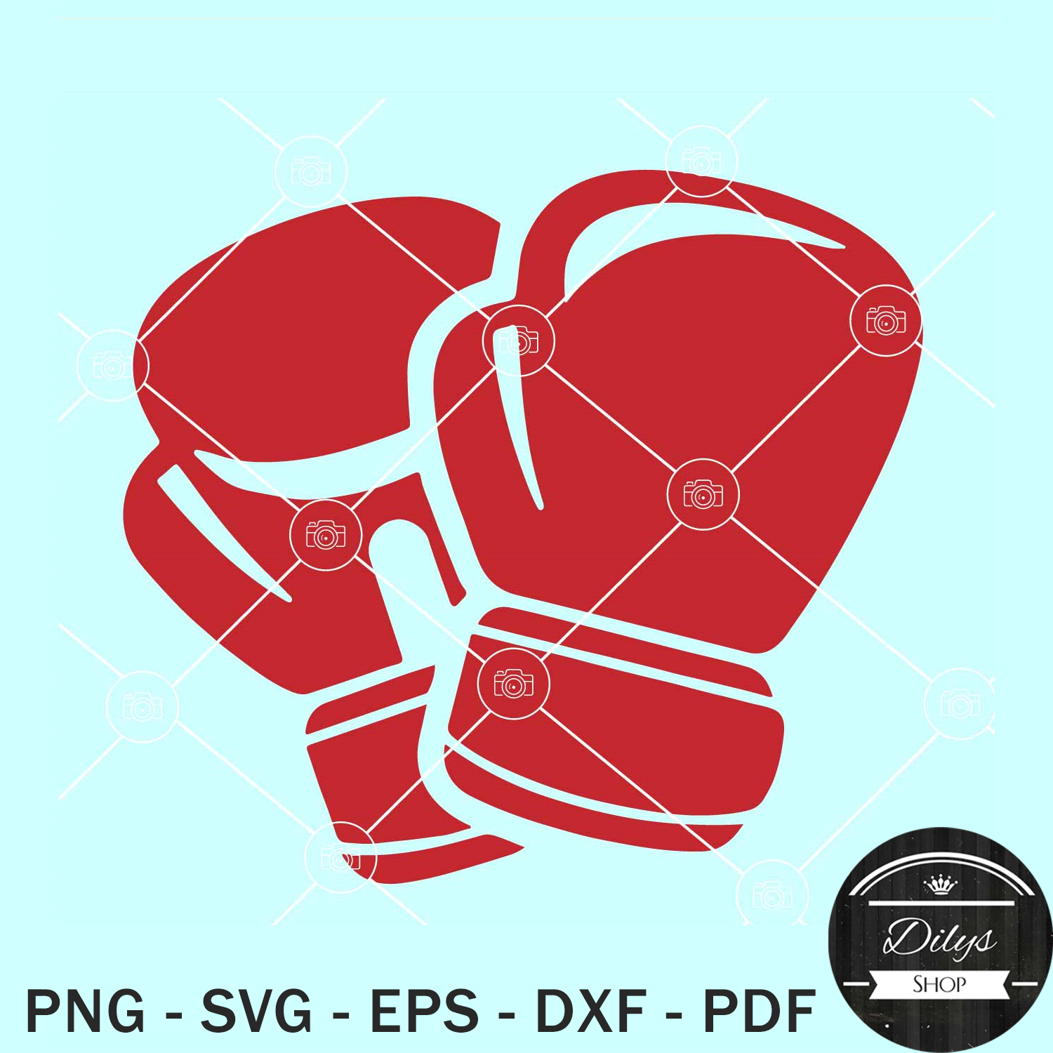 Gloves SVG files, gloves silhouette, boxing gloves SVG, red - Inspire ...