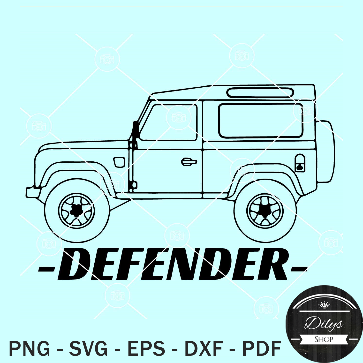 Land Rover Defender SVG, Land Rover svg, 90s wagon SVG | Inspire Uplift