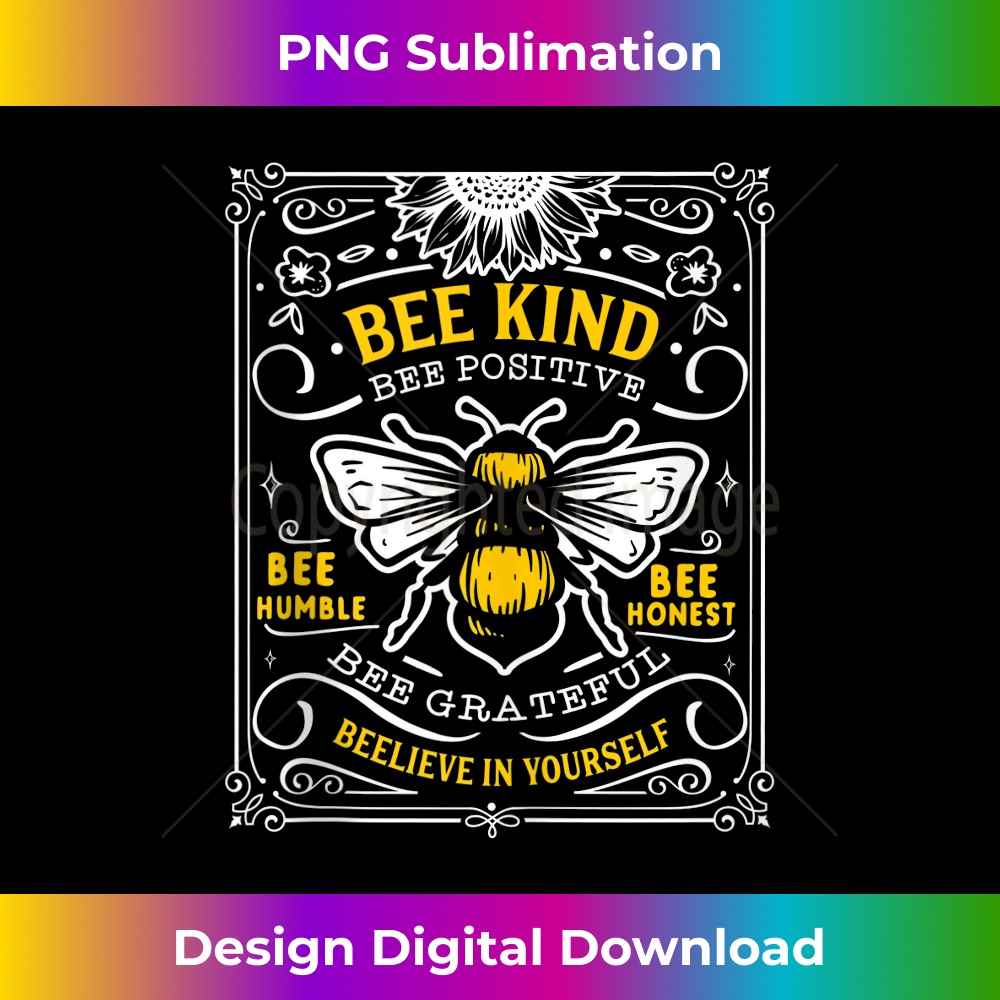 Bumblebee Bee Kind Bee Humble Save The Bees Cottage Core Tan - Inspire ...