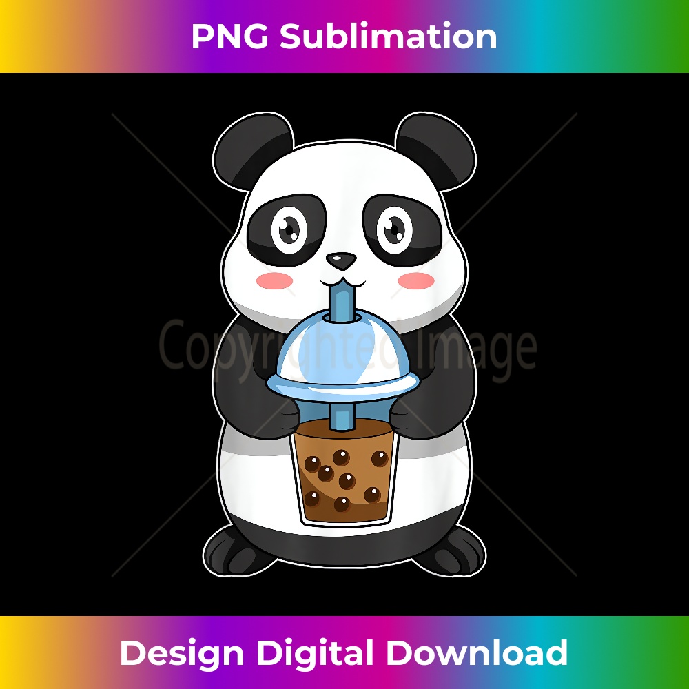 Cute Panda Bubble Tea Boba Milk Tea Tapioca Pearls Lovers - - Inspire ...