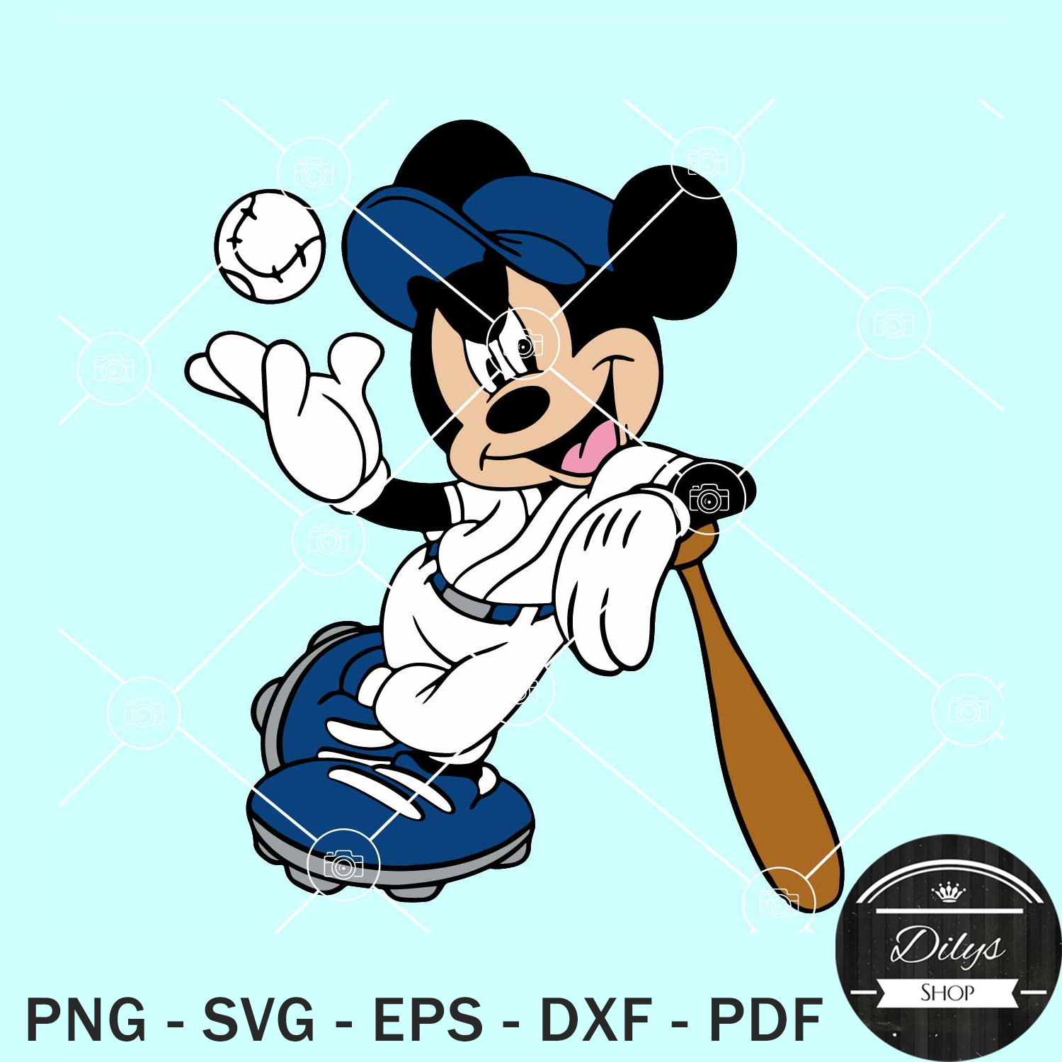 Mickey with baseball SVG, Baseball mouse clipart SVG, Disney | Inspire ...